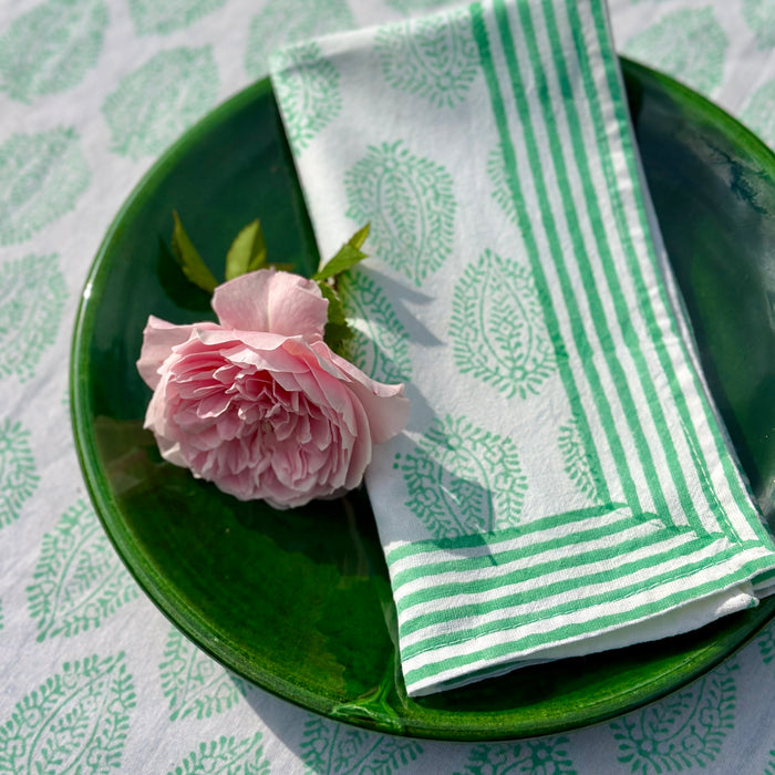Green Leaf Napkin - Set of 4