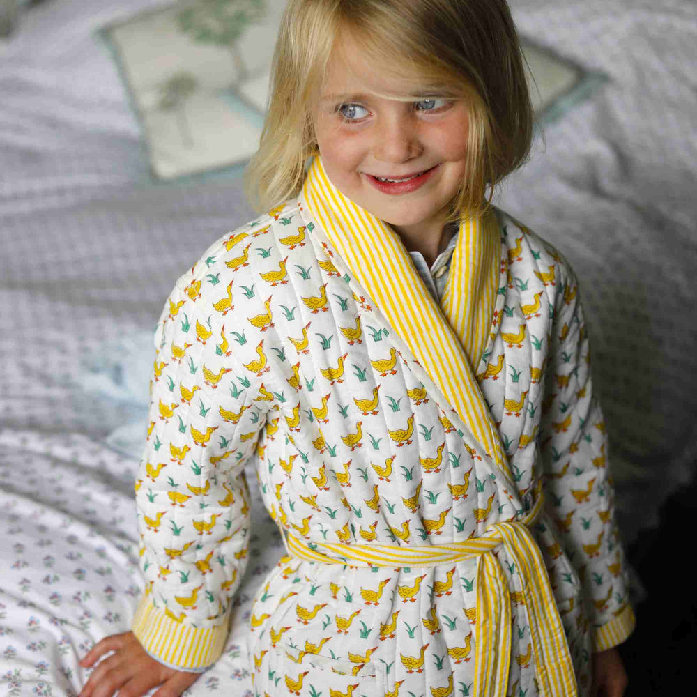 Children's Yellow Duck Dressing Gown