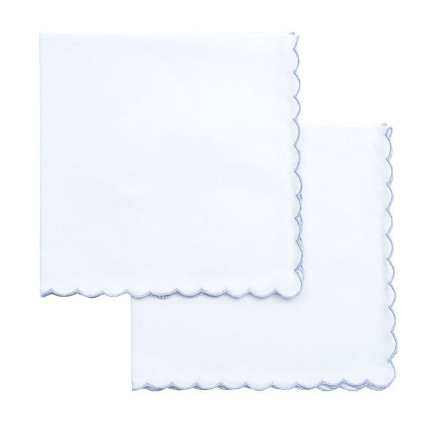 Blue Mini Scallop Napkin